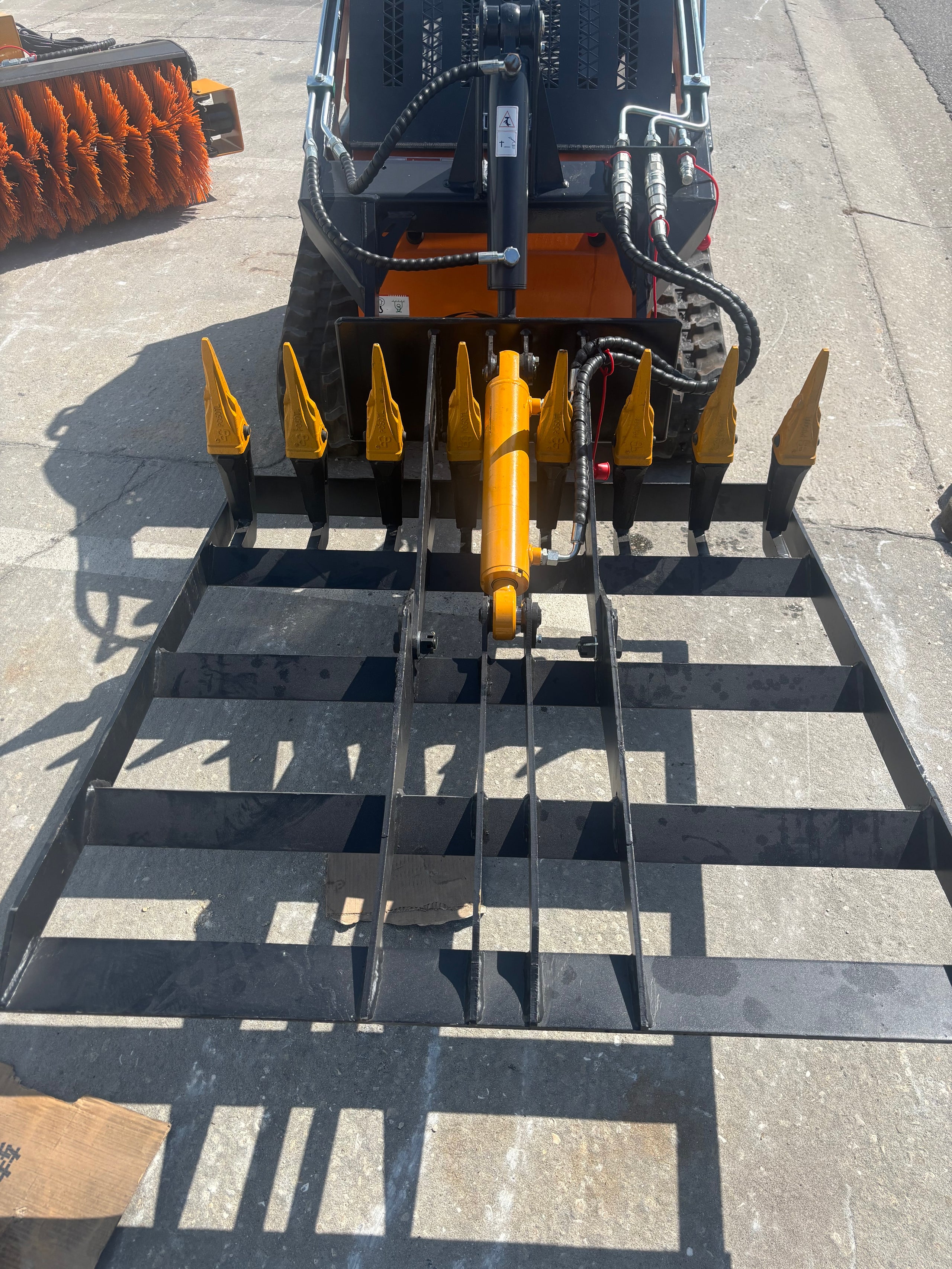 Leveler Bar with Ripper Teeth by CMA for Mini Skid Steer | Coastal ...